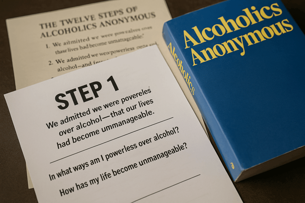 AA 1st Step Worksheet & How to Work Step One